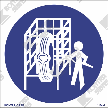 Safety Cage Shall be Used | Kontra Signs