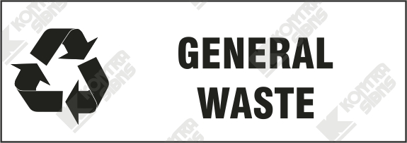 WC575 – Recycle General Waste | Kontra Signs