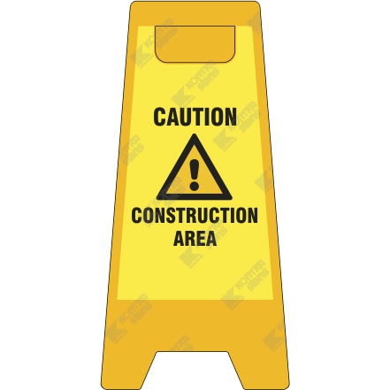 WC854 A Frame Stand – Caution-Construction area | Kontra Signs